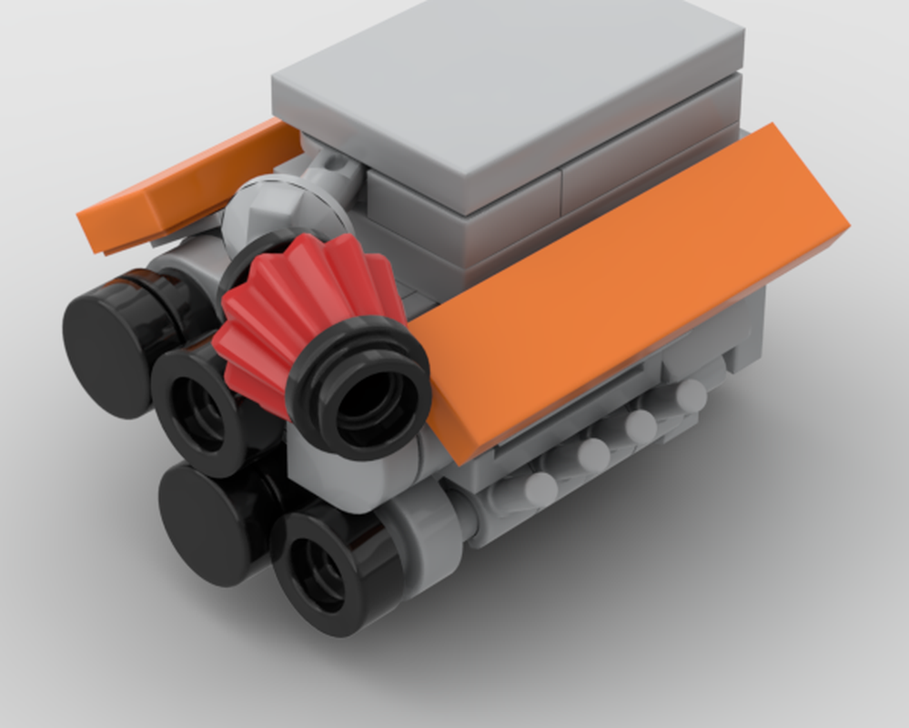 LEGO MOC 6.4L Supercharger HEMI V8 by SRT-8 | Rebrickable - Build with LEGO