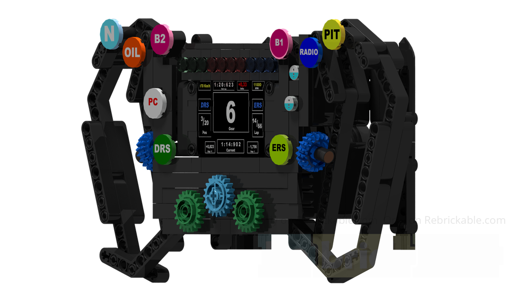 LEGO MOC-232575 Formula Steering wheel Quick-Release by Bricksideas ...
