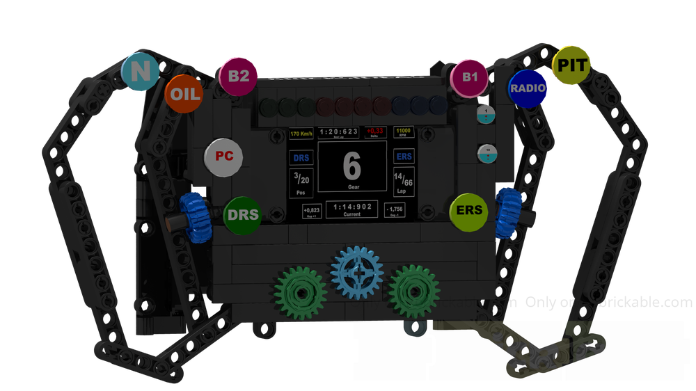 LEGO MOC-232575 Formula Steering wheel Quick-Release by Bricksideas ...