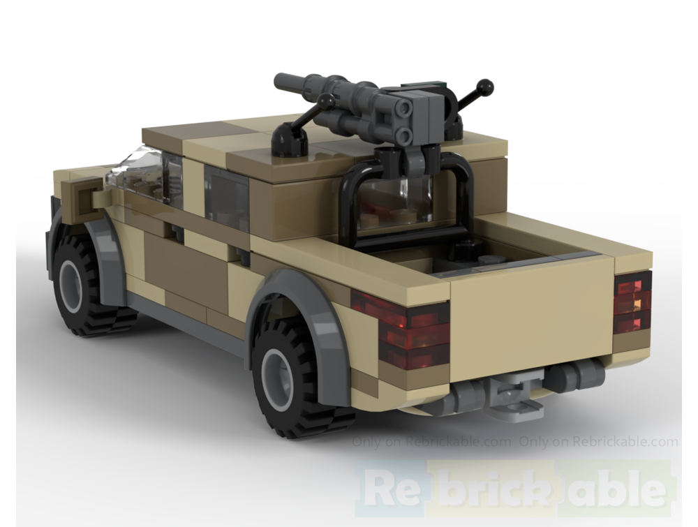 LEGO MOC Generic Military Pickup Truck by 500 HEAVY | Rebrickable ...