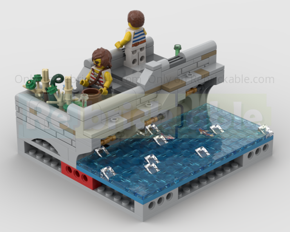 LEGO MOC Harbor Panorama Modul 2 by HerzBrick | Rebrickable - Build ...