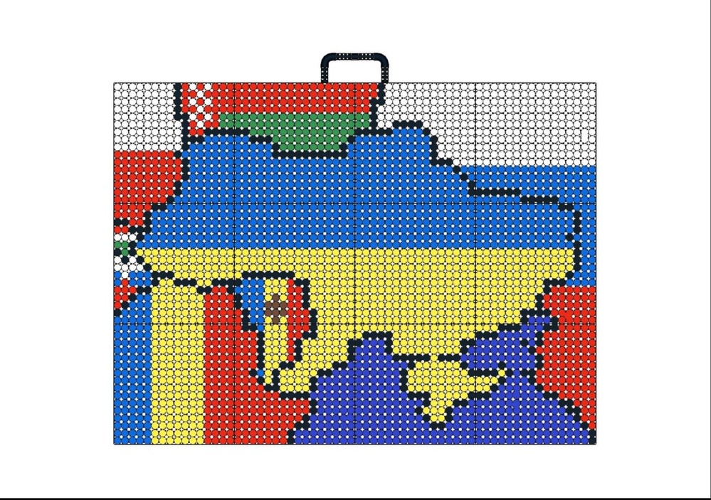 LEGO MOC map of Ukraine by ЗСУ | Rebrickable - Build with LEGO