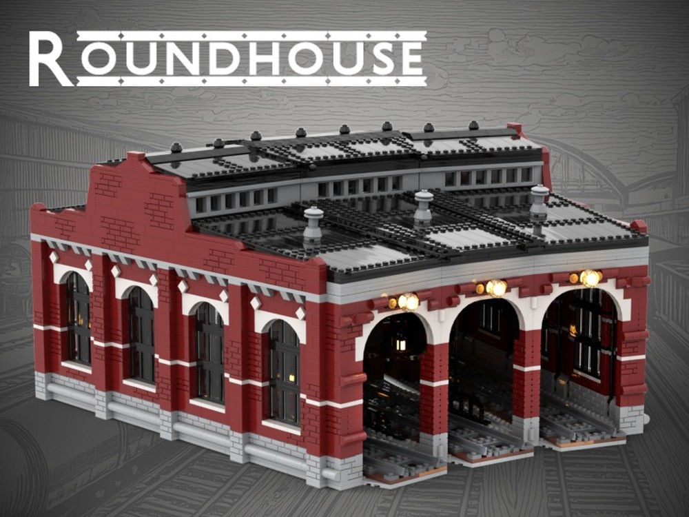LEGO MOC Roundhouse by Mikey_Brickalloti | Rebrickable - Build with LEGO