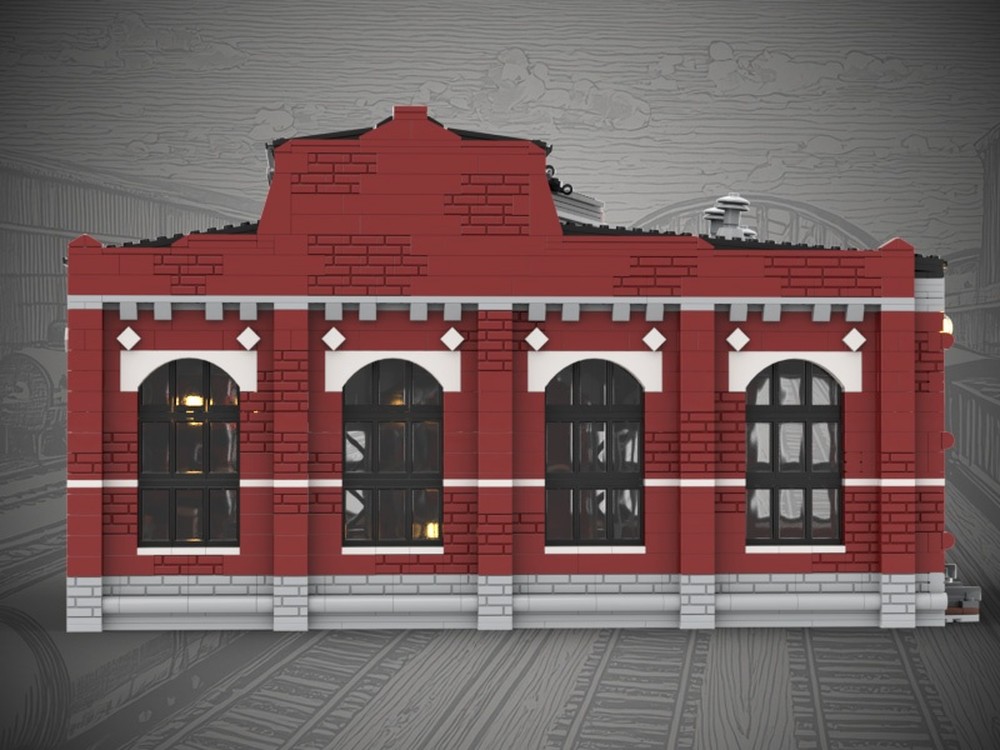 LEGO MOC-232697 Roundhouse by Mikey_Brickalloti | Rebrickable - Build ...
