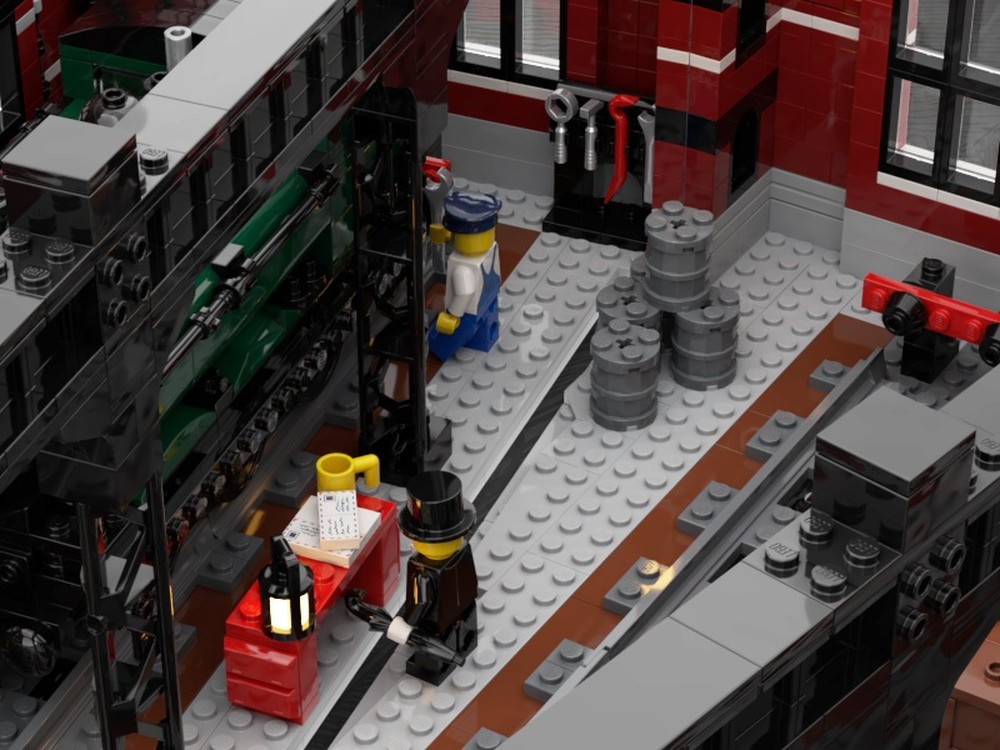 LEGO MOC-232697 Roundhouse by Mikey_Brickalloti | Rebrickable - Build ...
