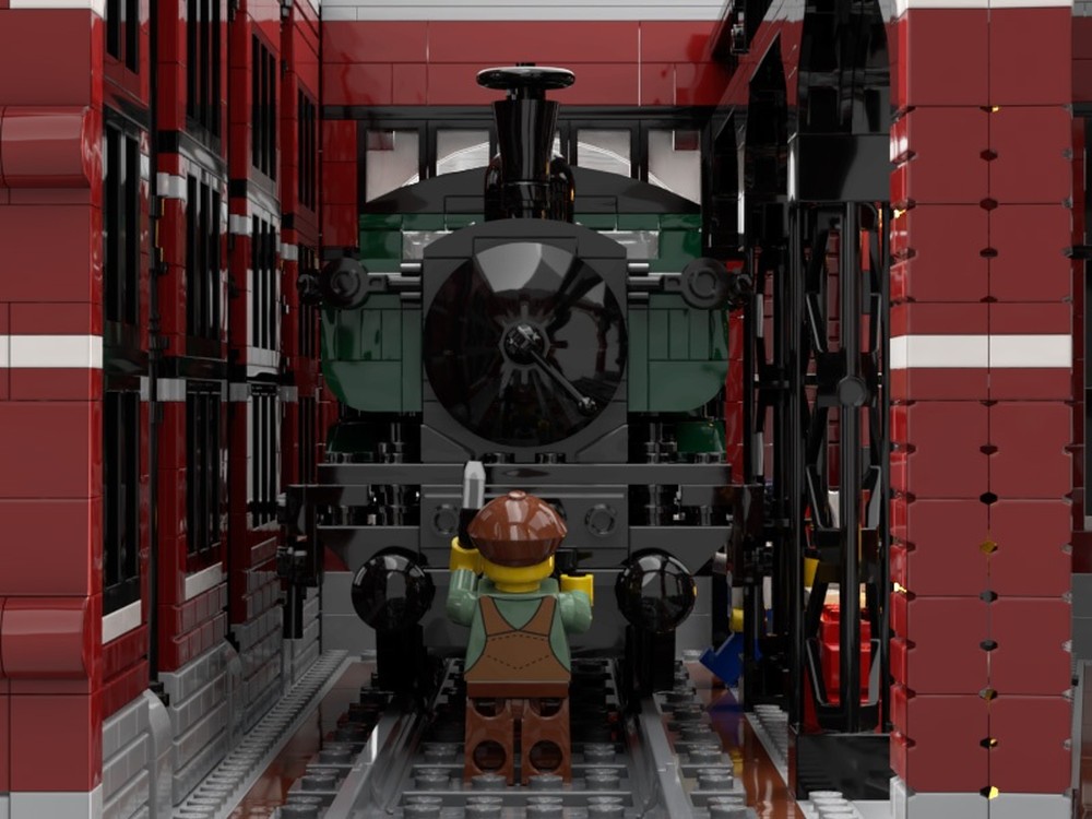 LEGO MOC-232697 Roundhouse by Mikey_Brickalloti | Rebrickable - Build ...