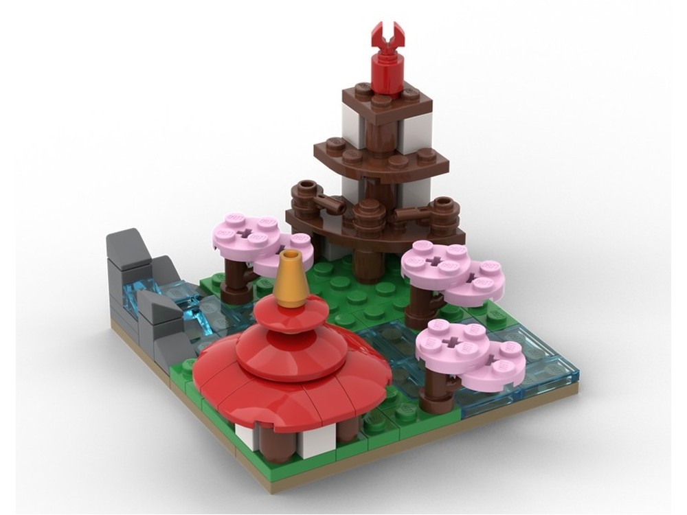 LEGO MOC Asia Temple Diorama by LK-Bricks | Rebrickable - Build with LEGO