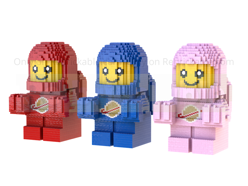 LEGO MOC Midsized Classic Pink Space Baby Sculpture by Brickmethis ...