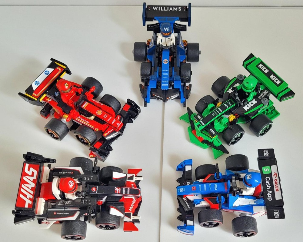 LEGO MOC Tooned F1 Race Car Bundle 2 by ford4thot | Rebrickable - Build ...