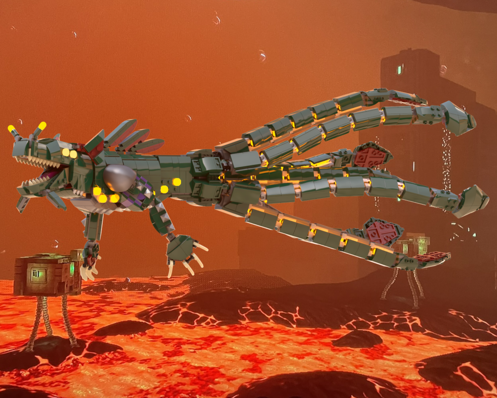LEGO MOC-232734 Sea Dragon Leviathan (Subnautica) by OrchardBuilds ...