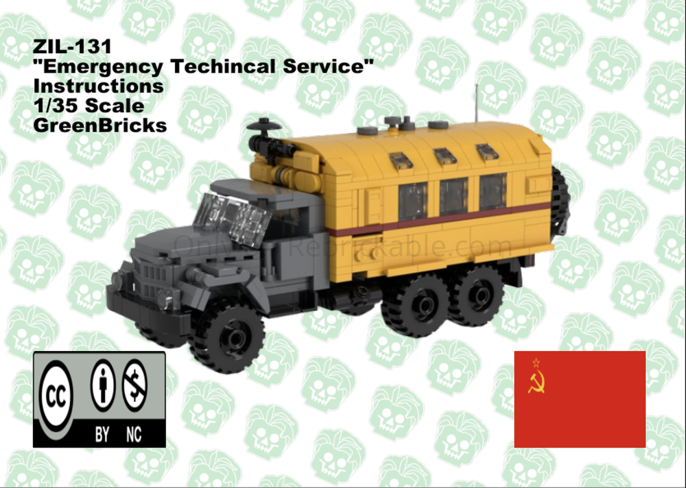 LEGO MOC-232748 ZIL-131 "Emergency Technical Service" by GreeneBricks ...
