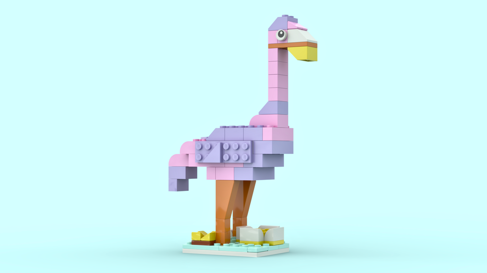 LEGO MOC 11028 Flamingo by Lenarex | Rebrickable - Build with LEGO