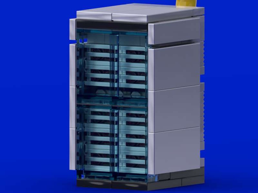 LEGO MOC-232769 server rack in minifigure size / Server-Schrank in ...