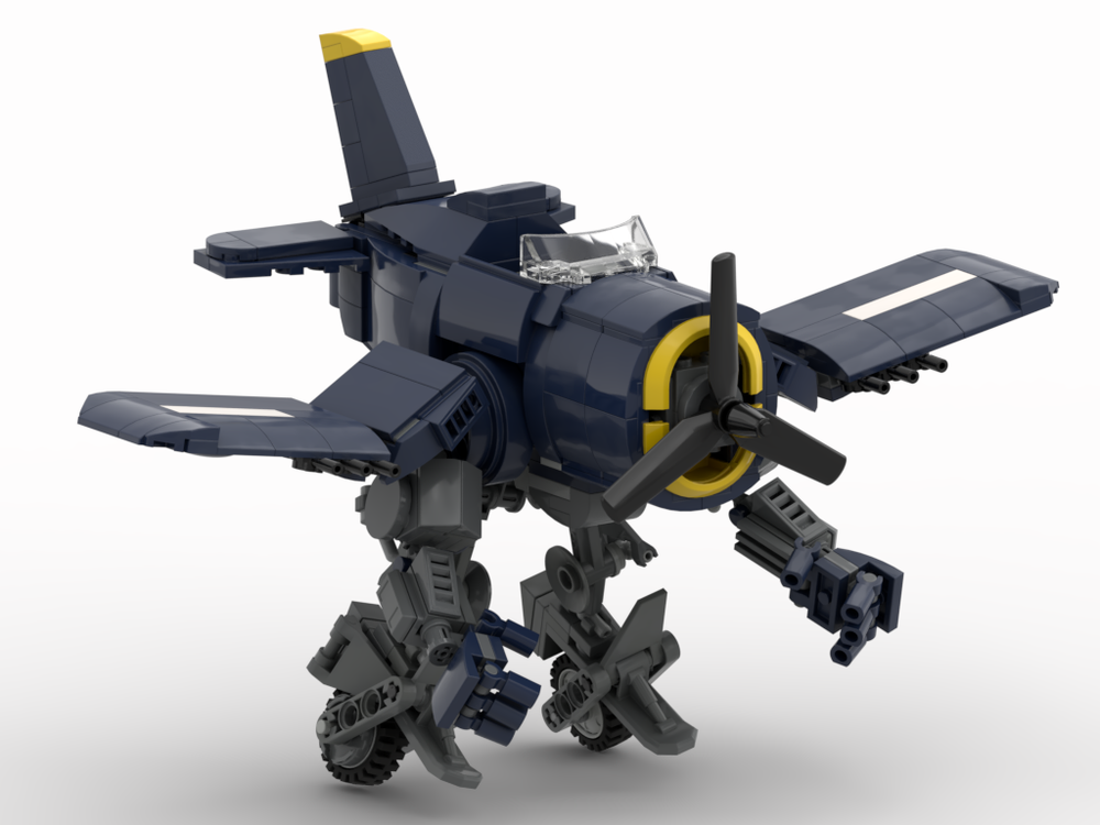 LEGO MOC-232873 f4u corsairotron_chibi corsair walker by BroadBricks ...