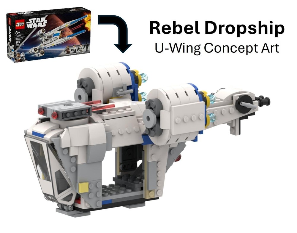 LEGO MOC-232874 Rebel Dropship U Wing Concept Art - Alt 75399 by ...