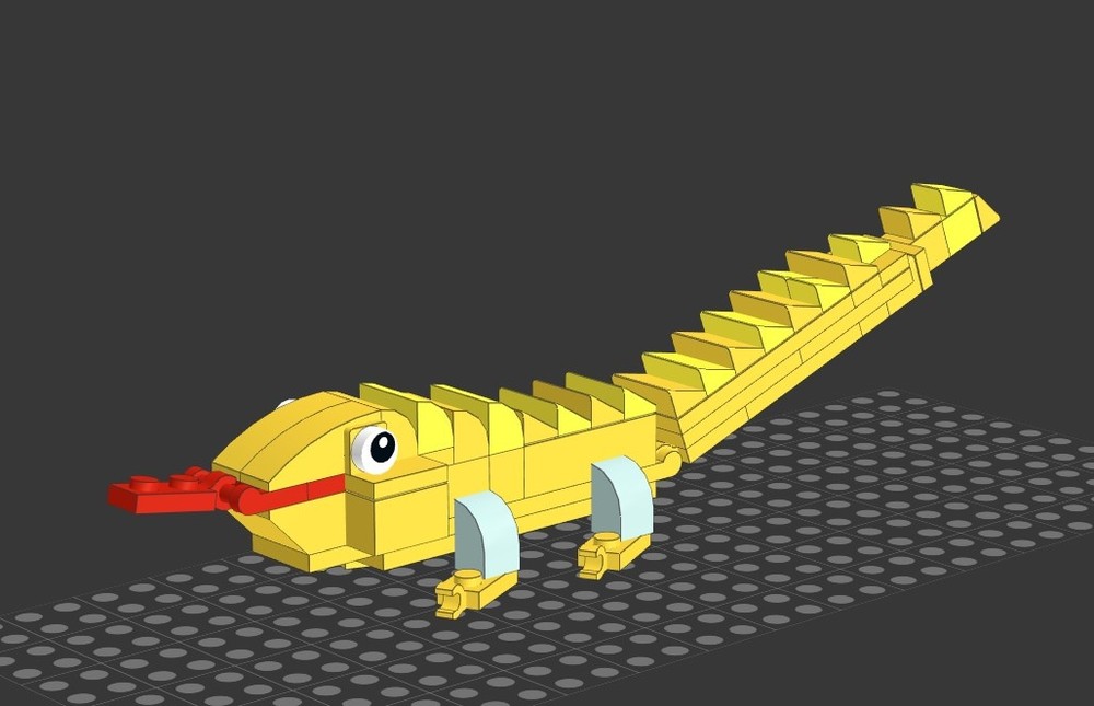 LEGO MOC 11032 lizard by Eleagnus | Rebrickable - Build with LEGO