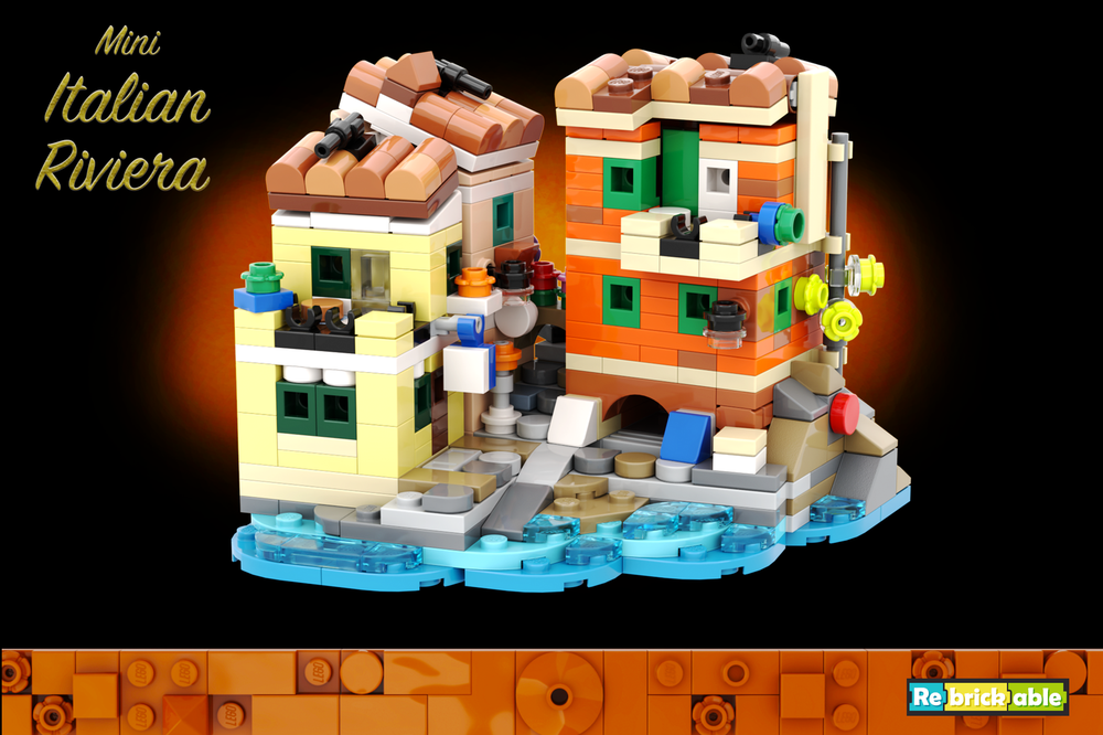 LEGO MOC Mini Italian Riviera by christromans | Rebrickable - Build ...