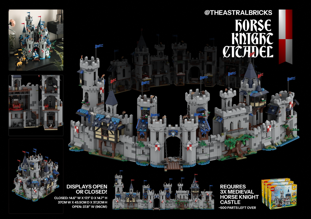LEGO MOC-232916 Horse Knight Citadel by The_Astral_J | Rebrickable ...