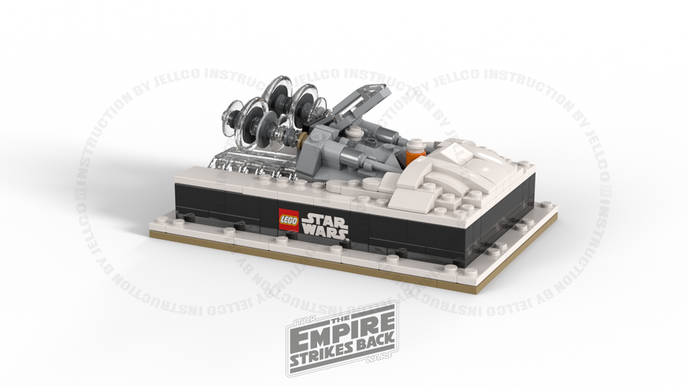 LEGO MOC Micro Diorama : Downed Snowspeeder by jellco | Rebrickable ...