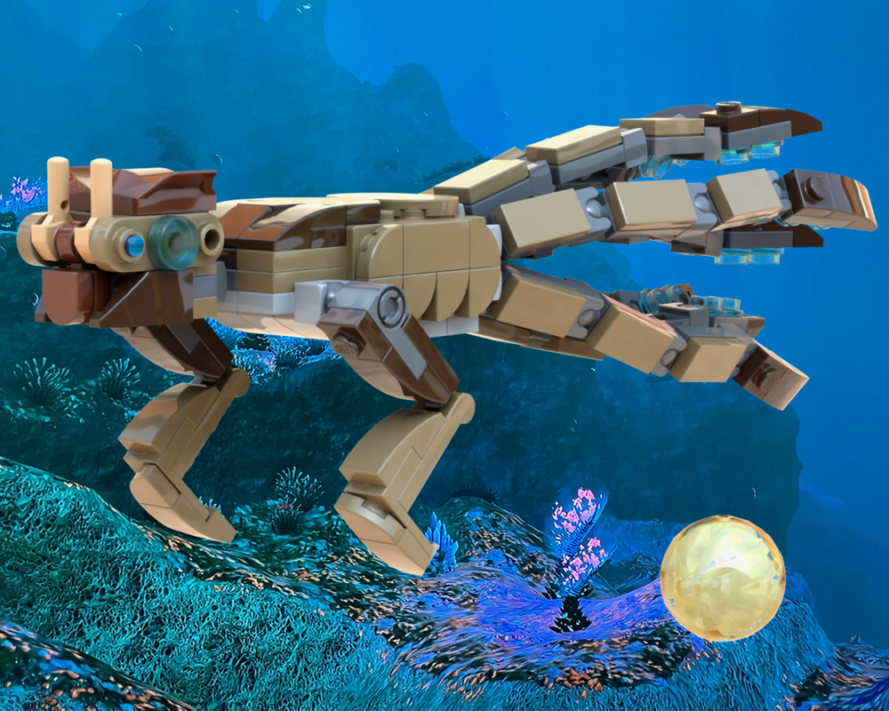 LEGO MOC Sea Emperor Juvenile (Subnautica) & Enzyme 42 by OrchardBuilds ...