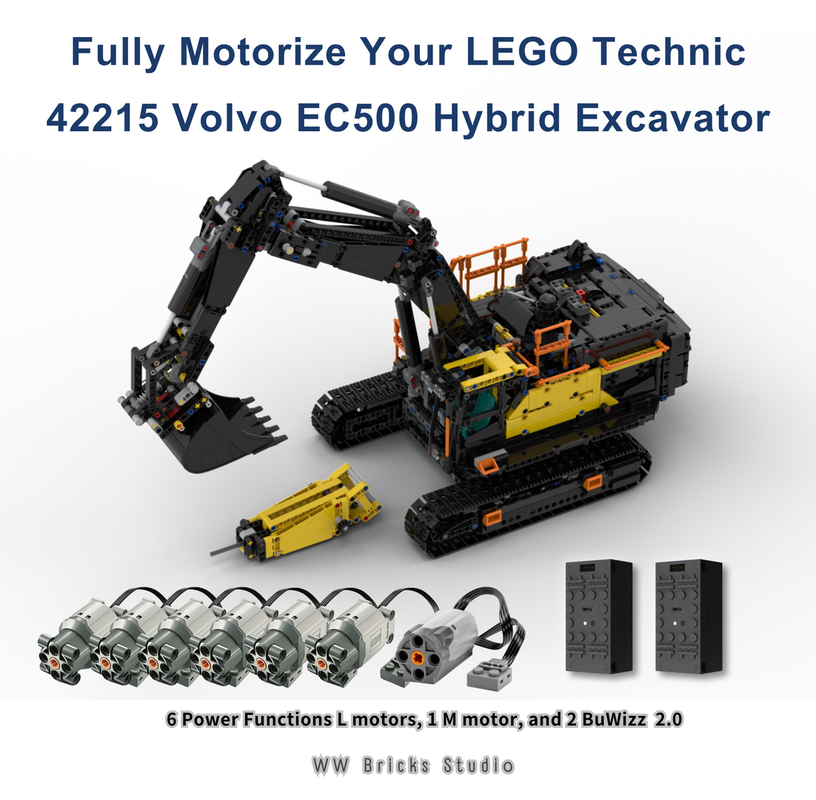 LEGO MOC [Full RC] LEGO Technic 42215 Volvo EC500 Hybrid Excavator by ...