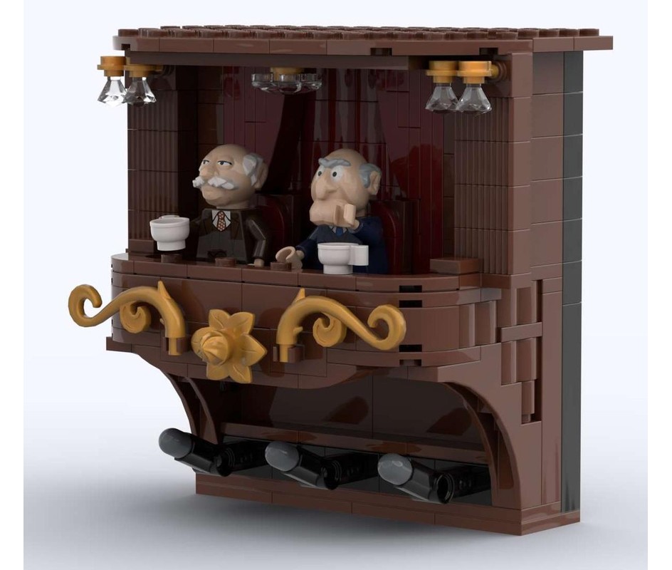 LEGO MOC Statler and Waldorf Balcony with Key Hanger or Self Standing Display Options by SB-22 ...