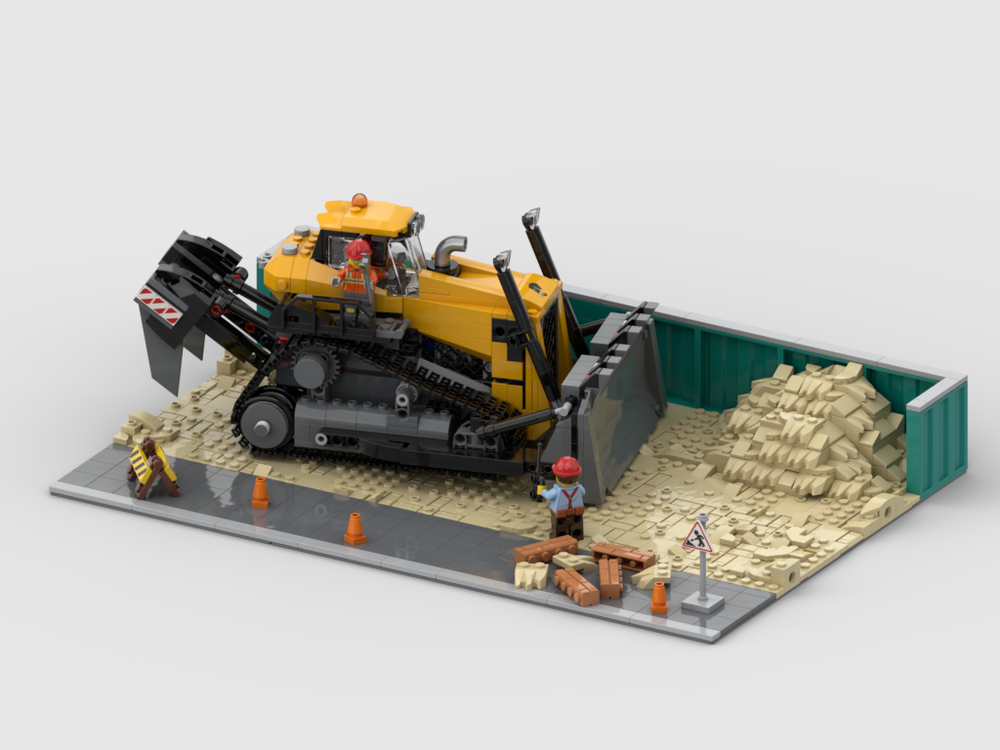 LEGO MOC-233027 Modular Construction Site Display for set 60466 Yellow ...