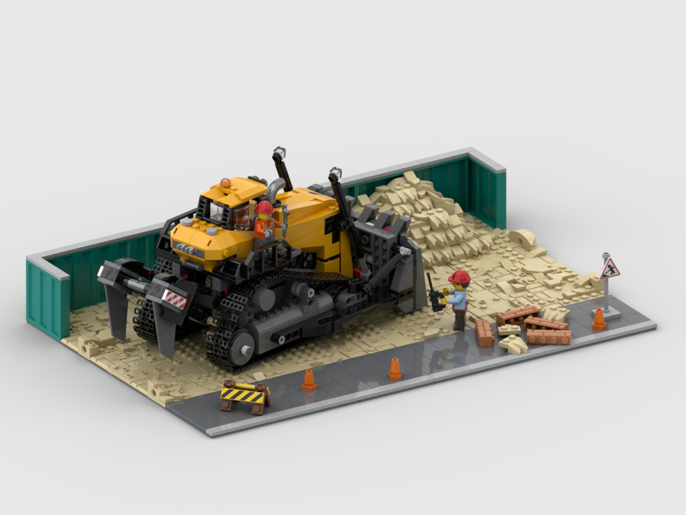 LEGO MOC-233027 Modular Construction Site Display for set 60466 Yellow ...