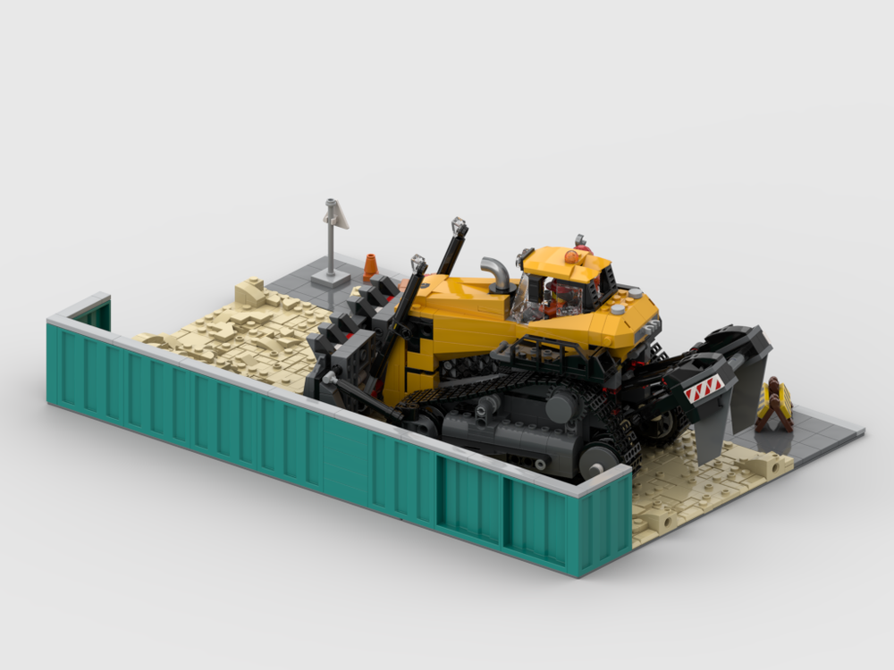 LEGO MOC-233027 Modular Construction Site Display for set 60466 Yellow ...
