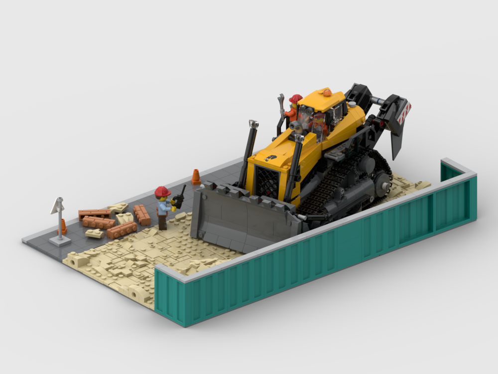 LEGO MOC Modular Construction Site Display for set 60466 Yellow ...