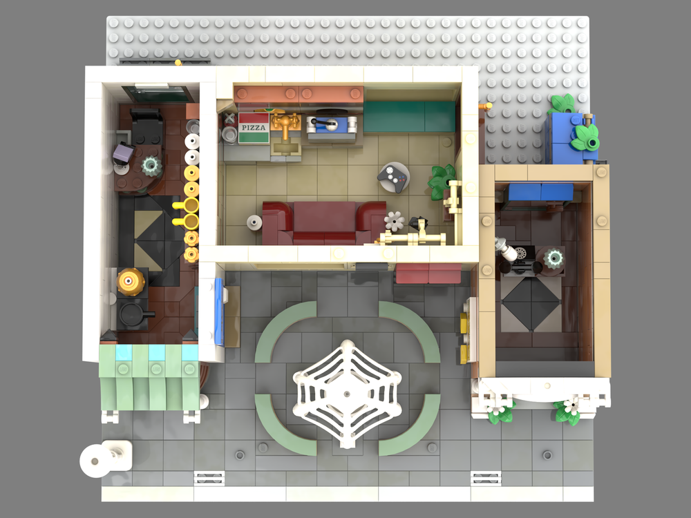 LEGO MOC-233039 Peter Parker’s Apartment and Shop - Alternate Build of ...