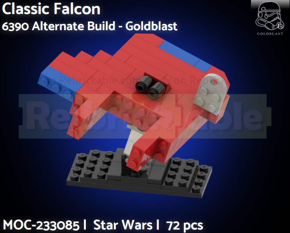 LEGO MOC Classic Falcon by Goldblast | Rebrickable - Build with LEGO