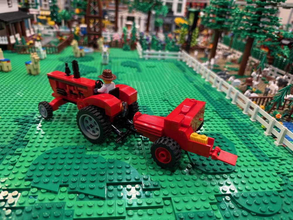LEGO MOC-233139 red square hay baler for a farm by medleyj ...