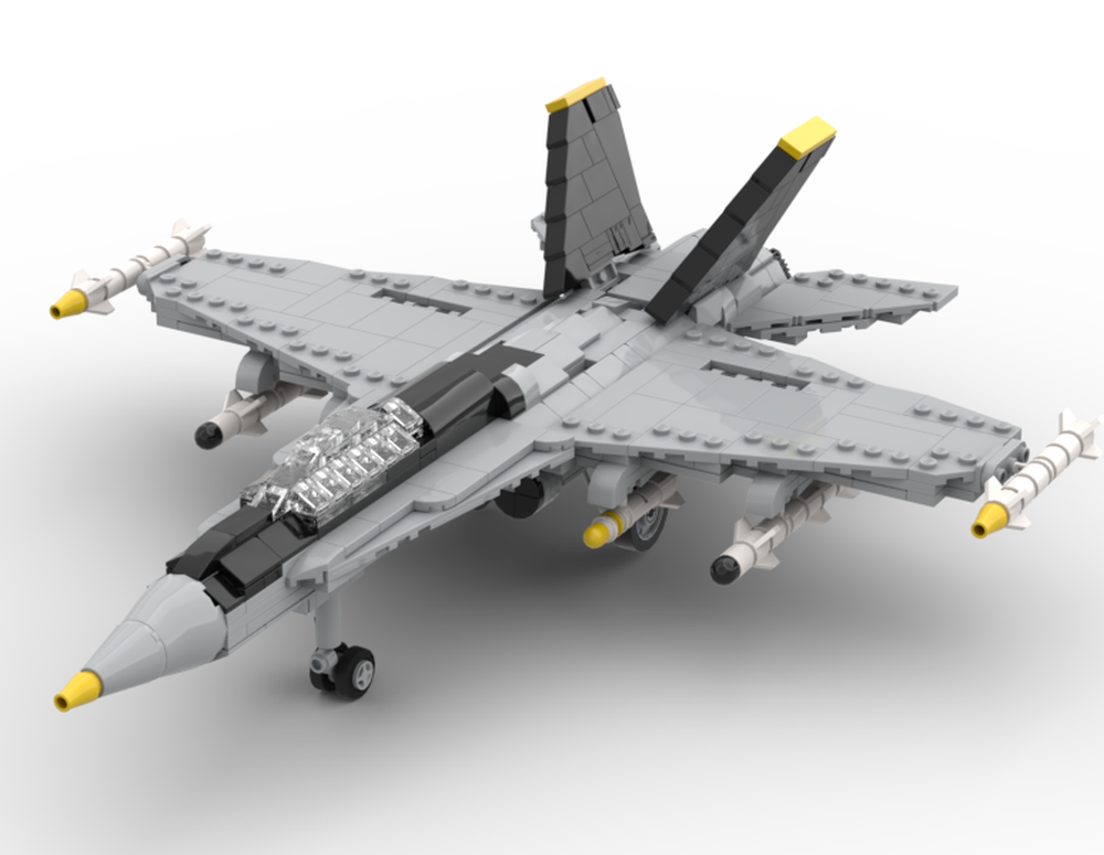 LEGO MOC F-18 Hornet 1:48 Scale by JojoTheBuilder | Rebrickable - Build ...