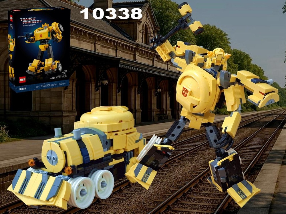 LEGO MOC Transformer Bumblebee (Hearts of Steel ) / train locomotive ...