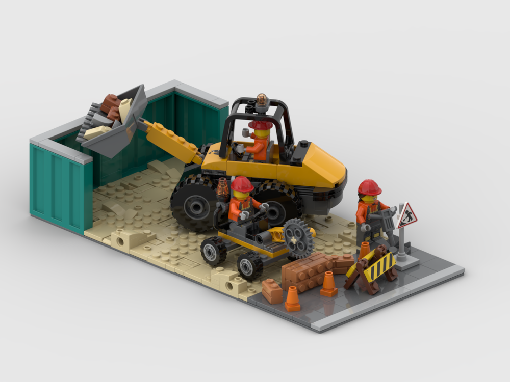LEGO MOC Modular Construction Site Display for set 60450 + 952502 by ...