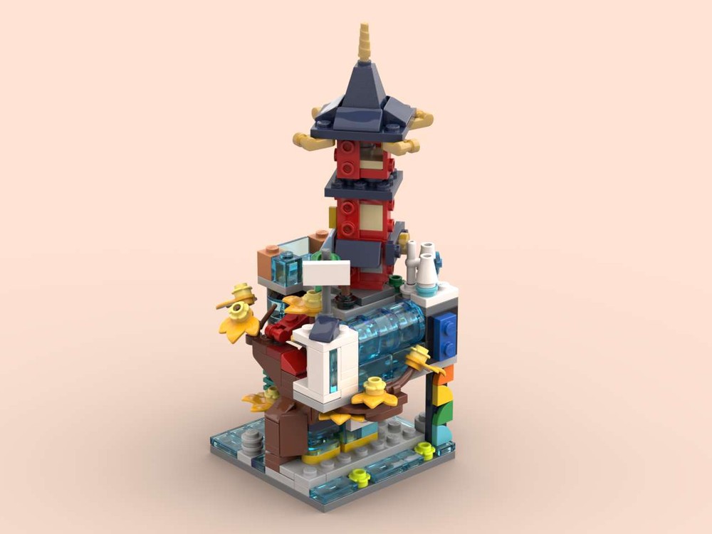 LEGO MOC Mini Ninjago City Downtown Energy by icedragonj | Rebrickable ...