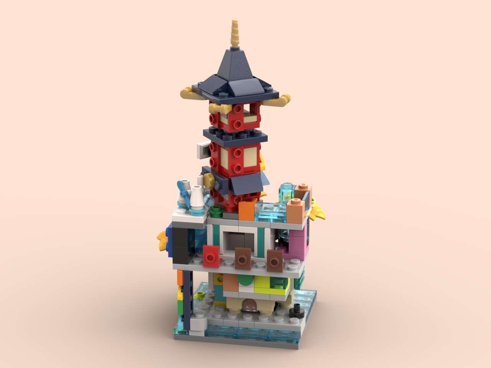 LEGO MOC Mini Ninjago City Downtown Energy by icedragonj | Rebrickable ...