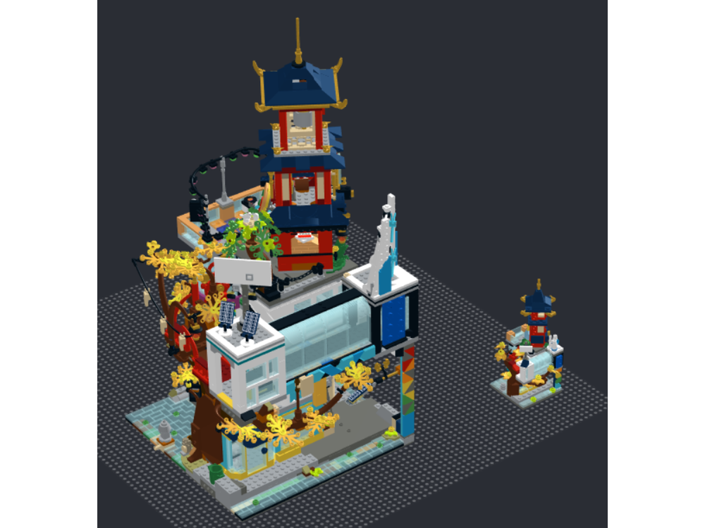 LEGO MOC-233239 Mini Ninjago City Downtown Energy by icedragonj ...