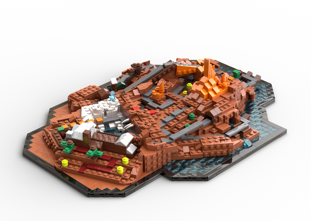 LEGO MOC-233255 Big Thunder Mountain Railroad Micro Scale by Markmarkje ...