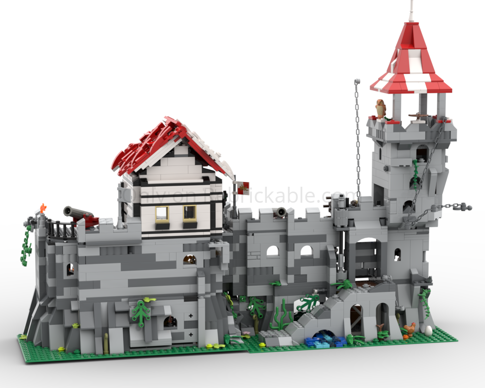 LEGO MOC-233283 Medieval Castle – Two-Story Mountain Fortress with ...