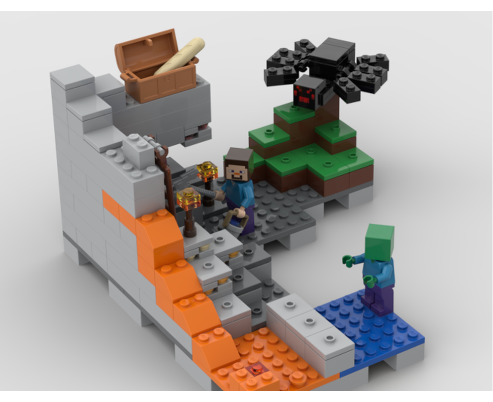 LEGO MOC-233299 Alternative build of the Minecràft cave - 21113 by ...