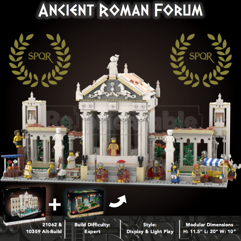 LEGO MOC Ancient Roman Forum | 21062 & 10359 Alt-Build by Dream Build ...