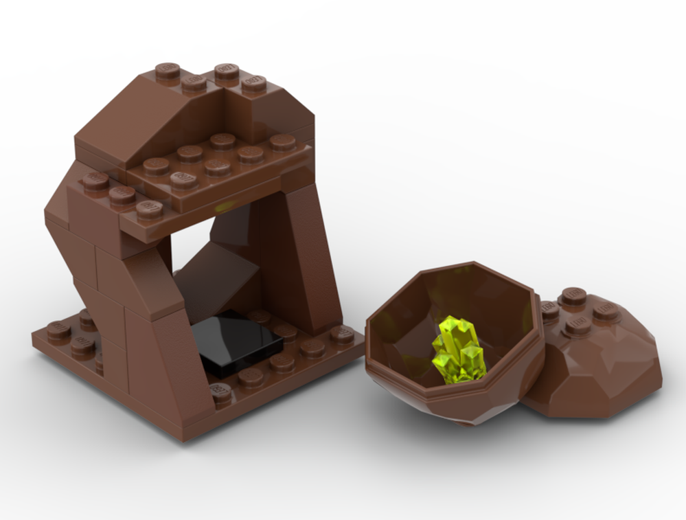 LEGO MOC Rock Raiders Ore Deposit by Mosthumble09 | Rebrickable - Build ...