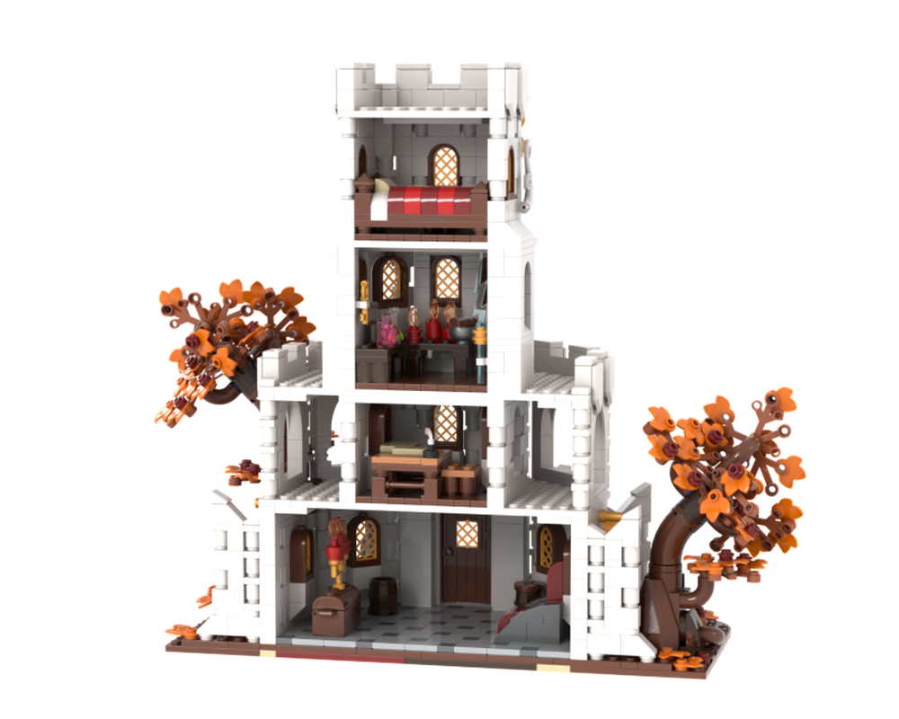LEGO MOC-233345 White Wizard's tower by Cegeha Elbe | Rebrickable ...