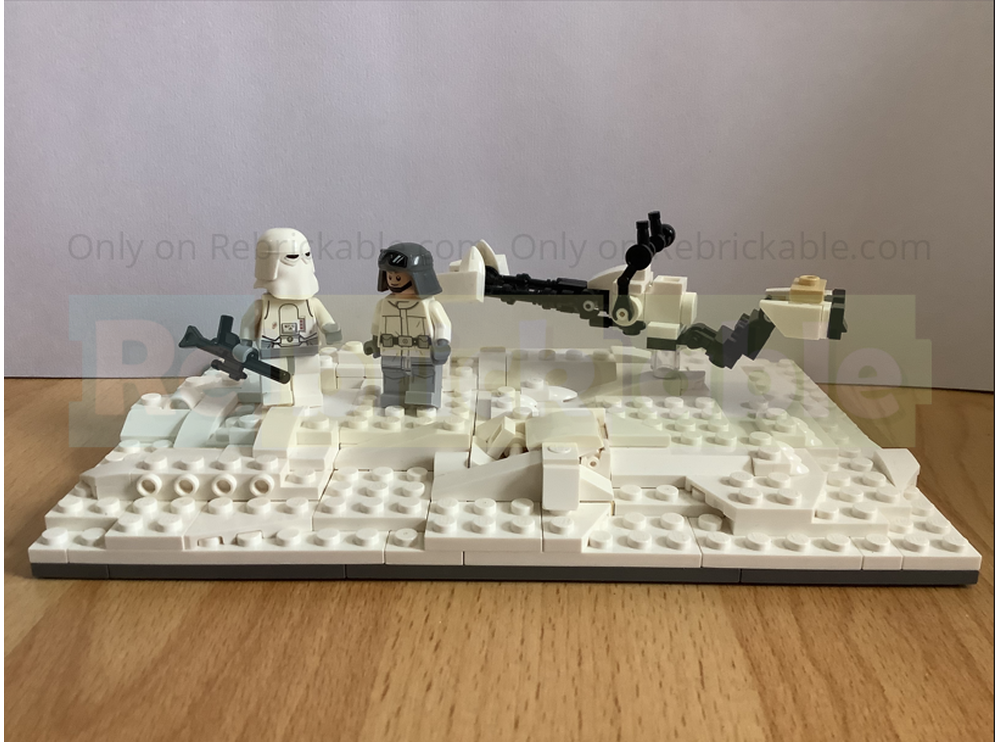 LEGO MOC small hoth diorama by sir stinky builds | Rebrickable - Build ...