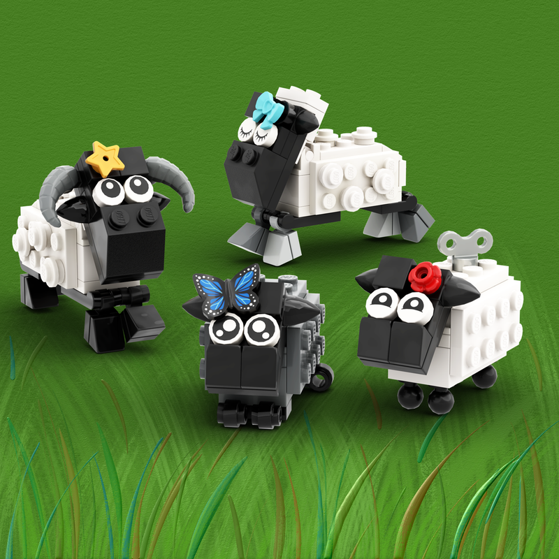LEGO MOC-233411 Articulated sheep Family by ColonelCandy | Rebrickable ...