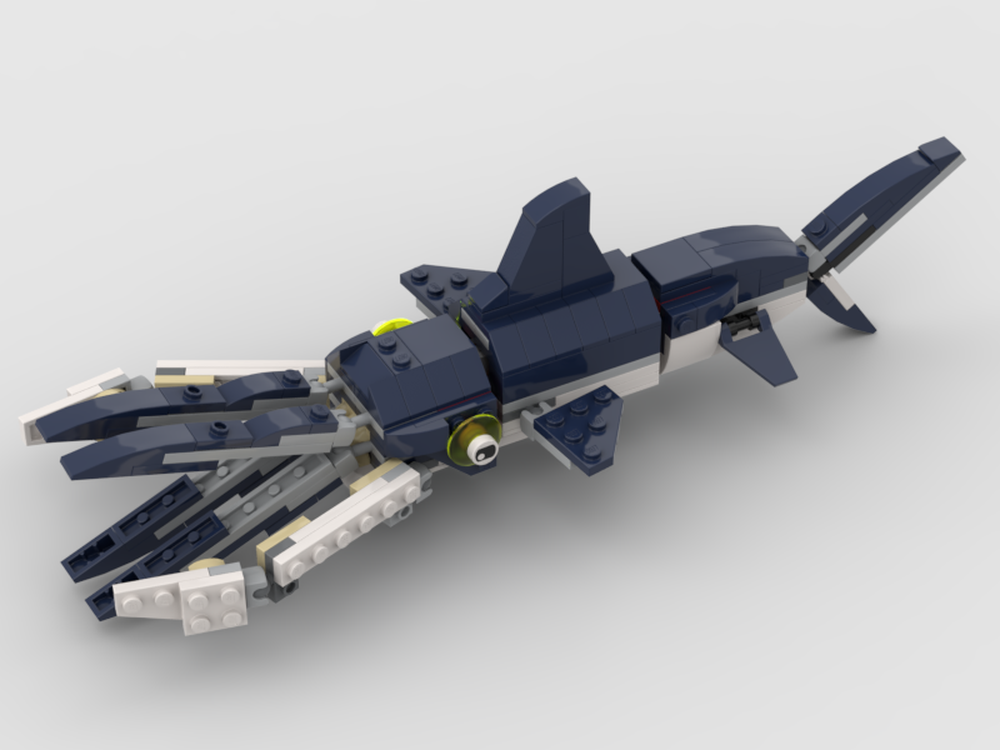 LEGO MOC squid shark 31088x2 by IdeasBricks | Rebrickable - Build with LEGO