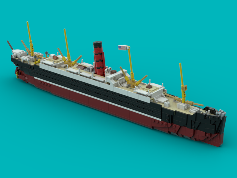 LEGO MOC RMS Carpathia – 1:350 Scale Ocean Liner Model by Brick Built ...