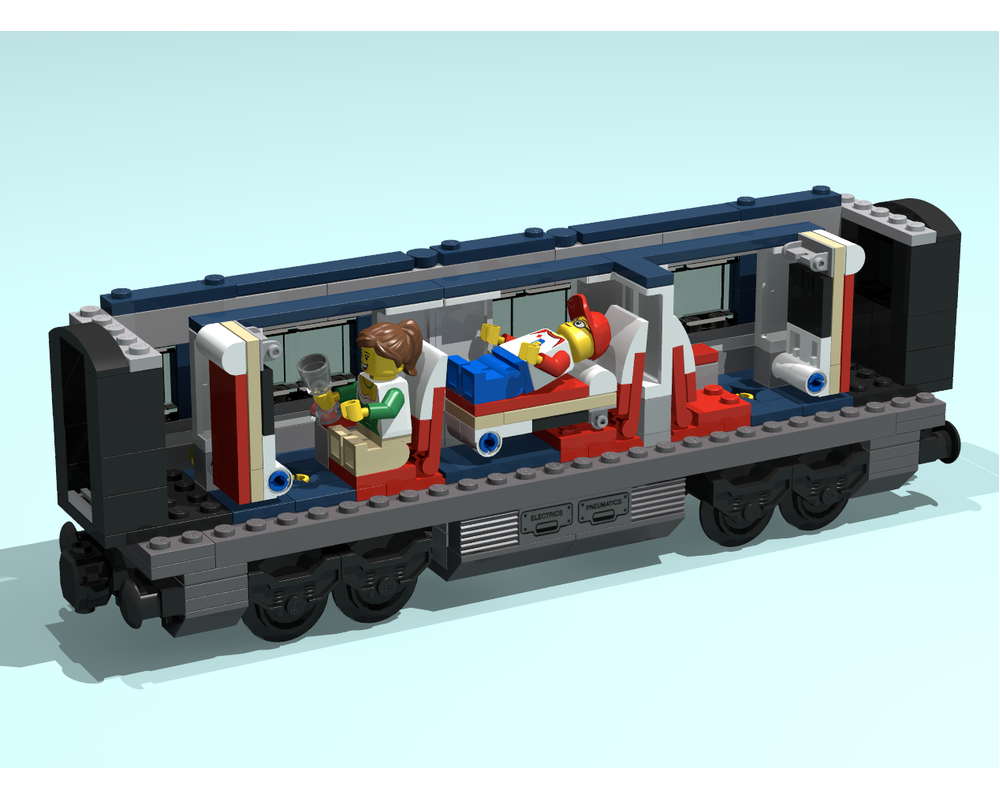 LEGO MOC-233444 Passenger train Sleeper Car - Extended by ...